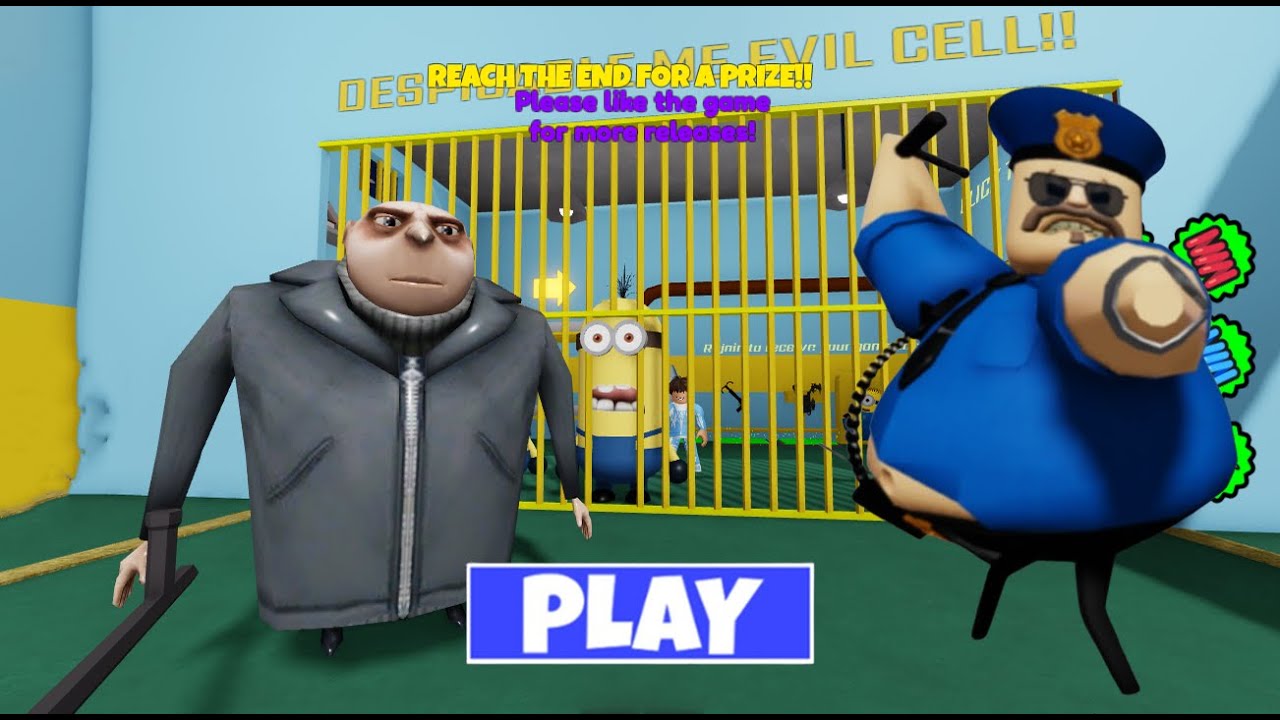 NEW GAME - DESPICABLE ME 4 MINIONS BARRY'S PRISON RUN - ALL JUMPSCARES ...