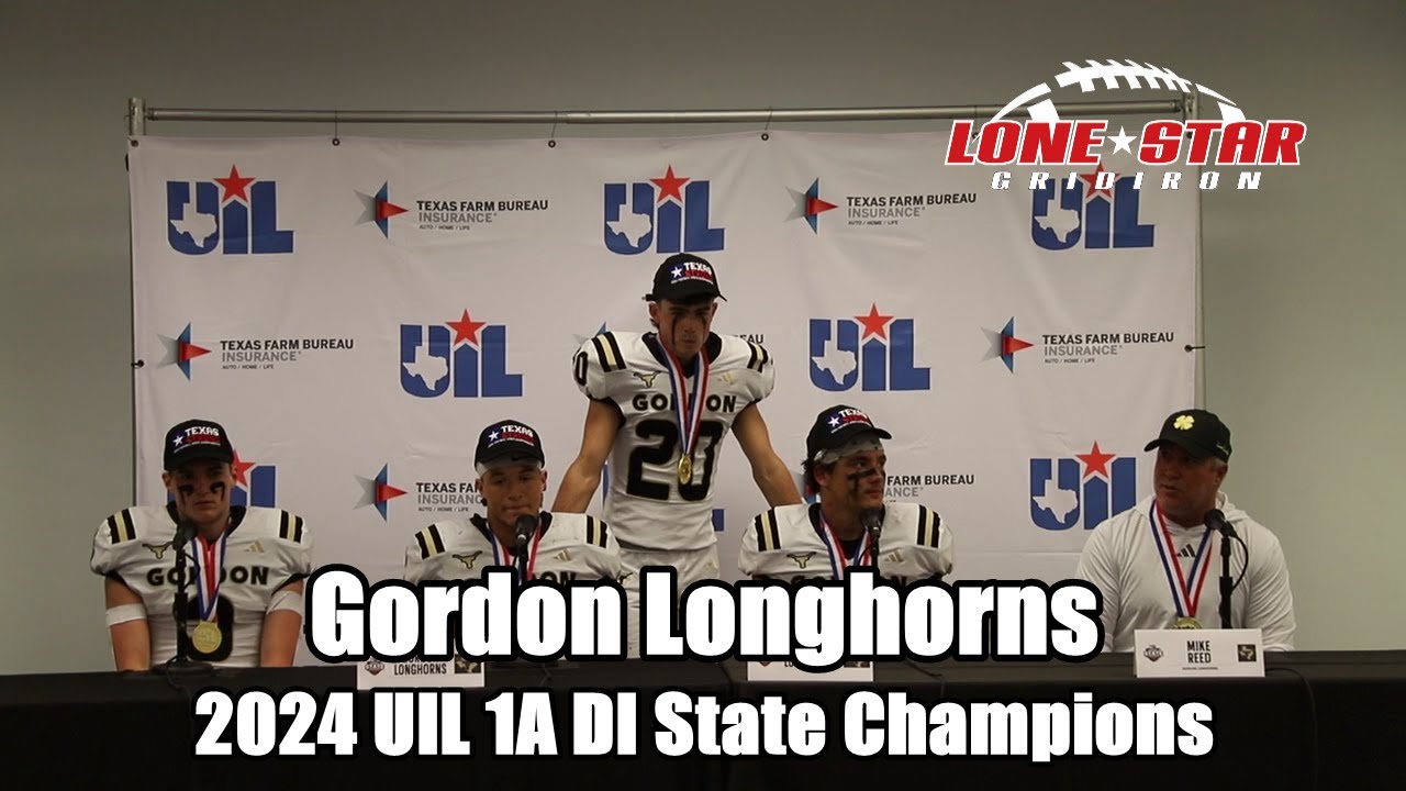 Gordon Longhorns Press Conference 2024 1A DI State Championship - YouTube