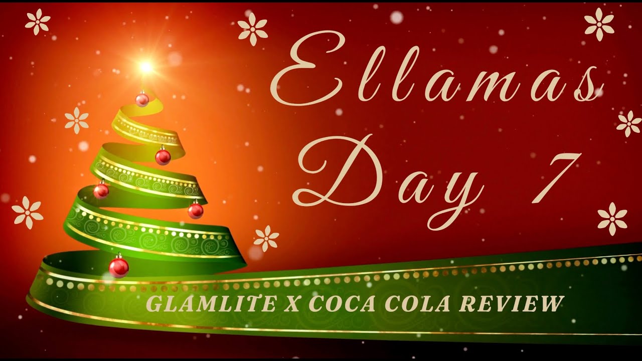 GLAMLITE X COCA COLA EYESHADOW REVIEW - ELLAMAS DAY 7 - YouTube