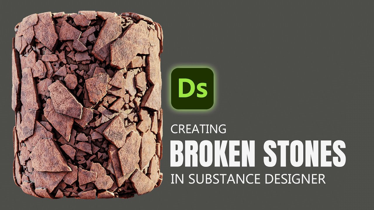 Creating Broken Stones Material in Substance Designer - YouTube