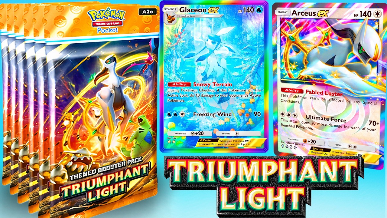 NEW Triumphant Light Set in Pokemon Pocket! - YouTube
