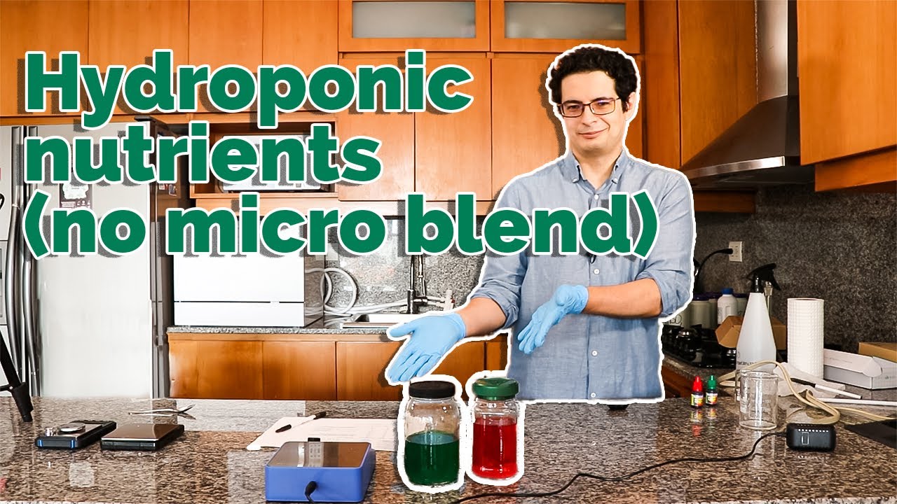 How to DIY your own hydroponic nutrients from only raw salts - YouTube