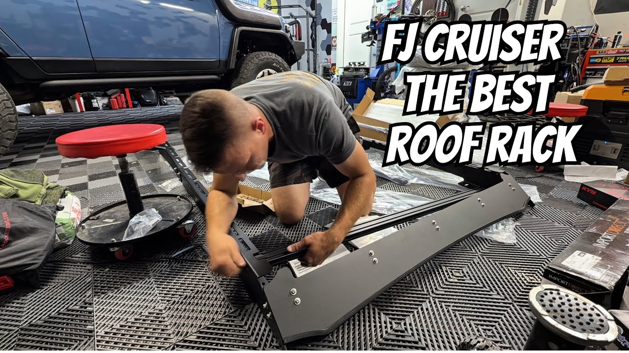 FJ Cruiser TKM Auto roof rack - YouTube