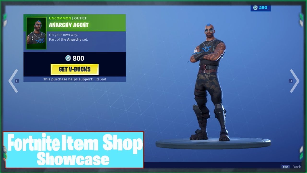 NEW ANARCHY AGENT SKIN/SET! - Today's Fortnite Item Shop Showcase ...