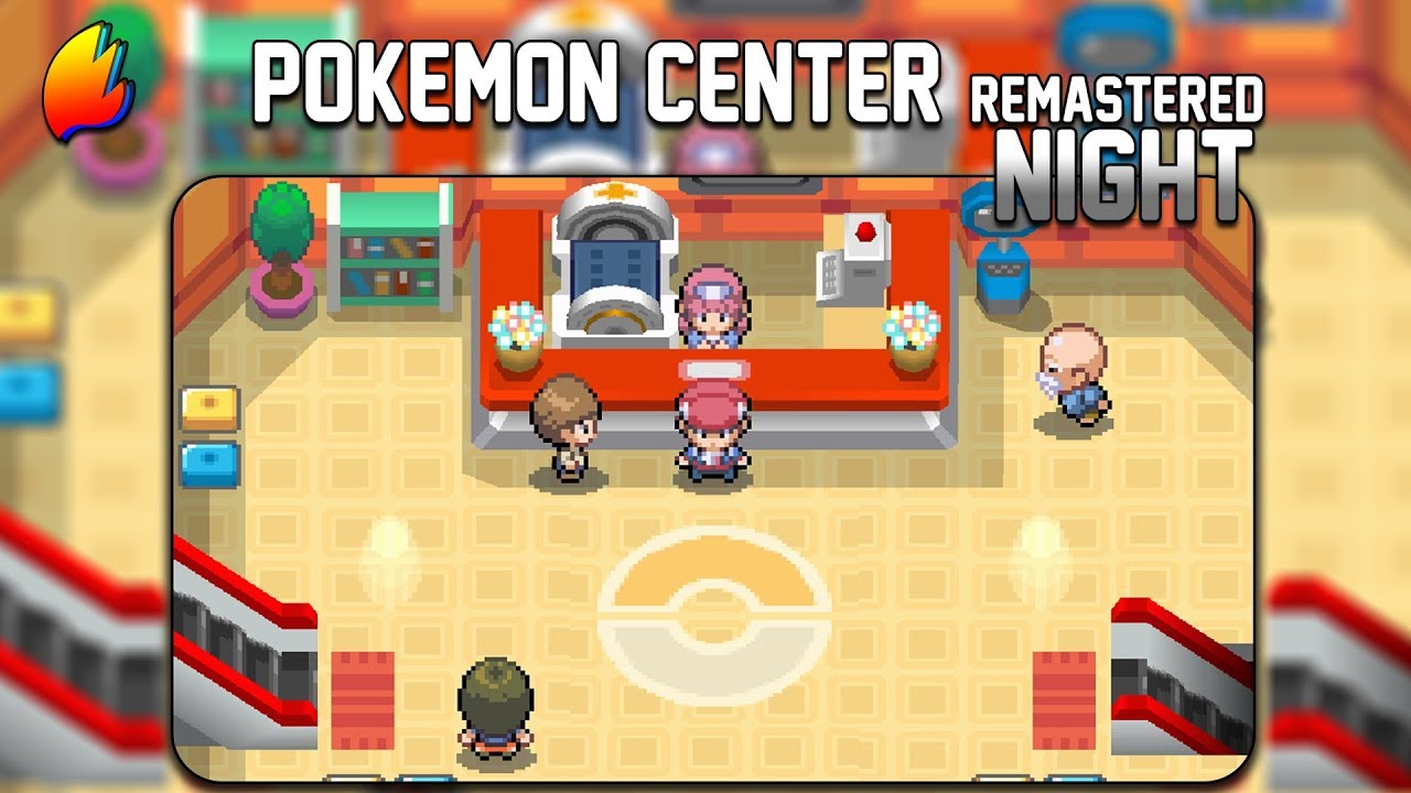 Pokémon Center (Night): Remastered Pokémon Diamond, Pearl & Platinum ...
