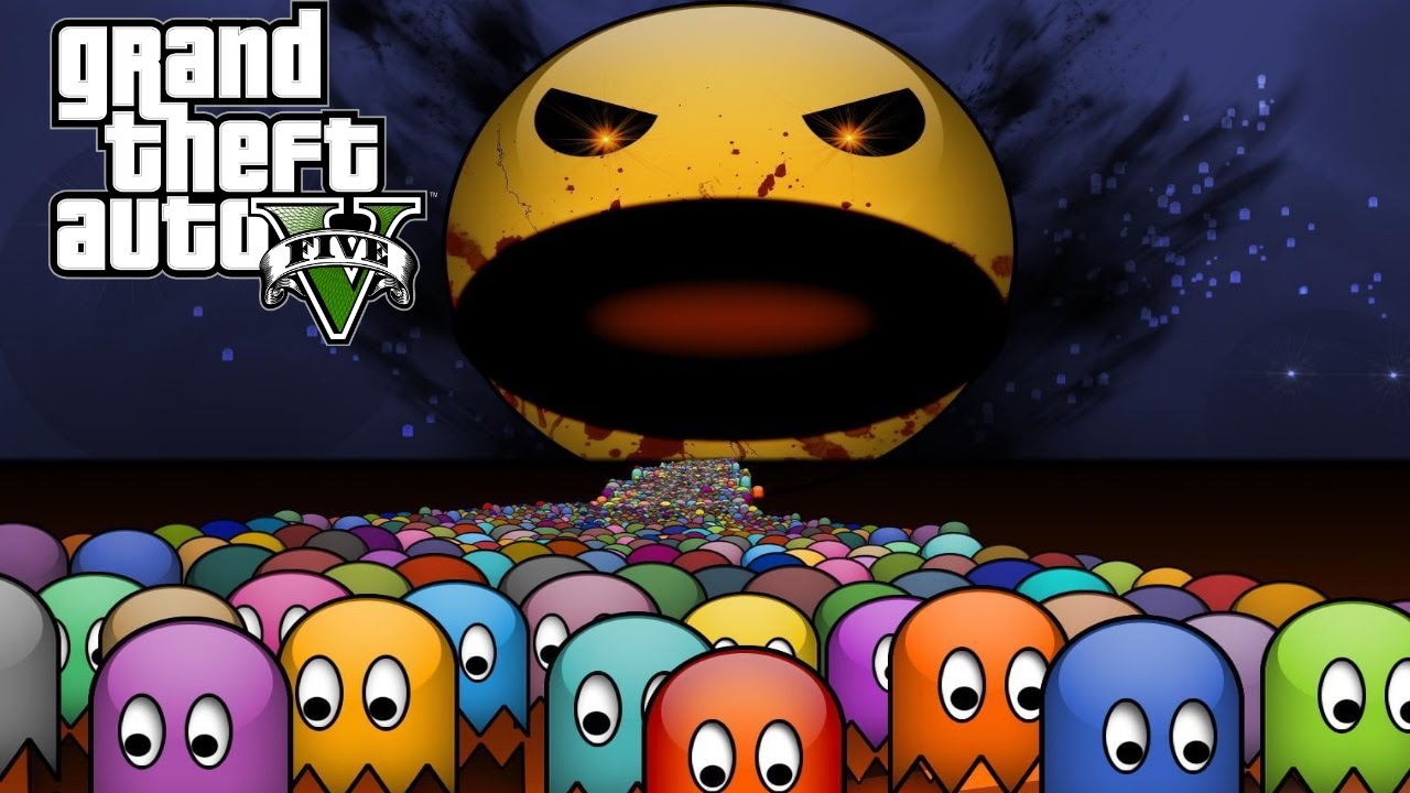 GTA V ONLINE PAC - MAN EASTER EGG | PACMAN EN GTA 5 ONLINE COMECOCOS ...