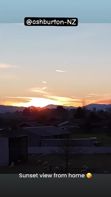 View of the sunset from home #sunsetview #sunset #sunsetbeauty #viral # ...