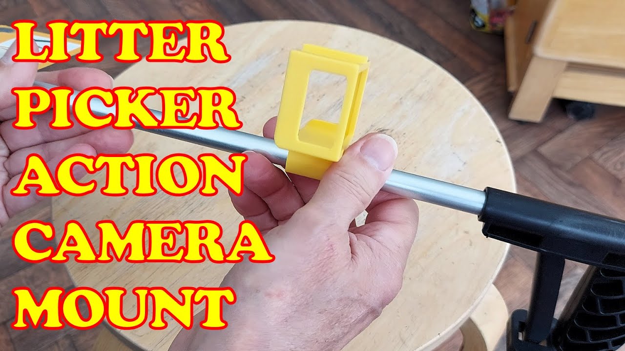 Litter Picker Action Camera Mount - YouTube
