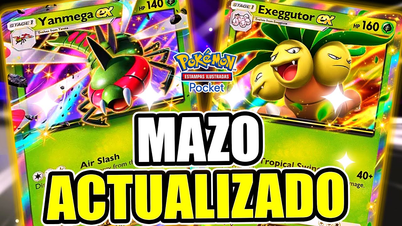 El NUEVO MEJOR MAZO de YANMEGA EX en Pokemon TCG Pocket - YouTube