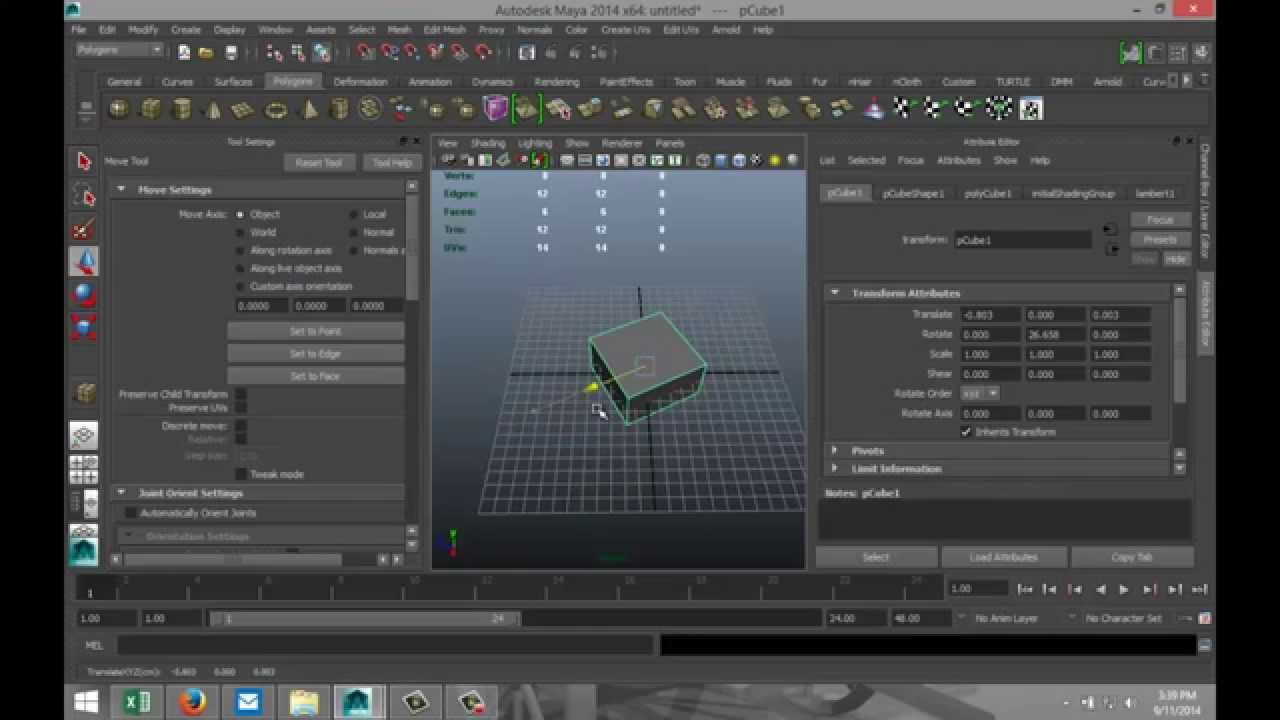 Maya 2014 tutorial : Object vs World orientation explained - YouTube
