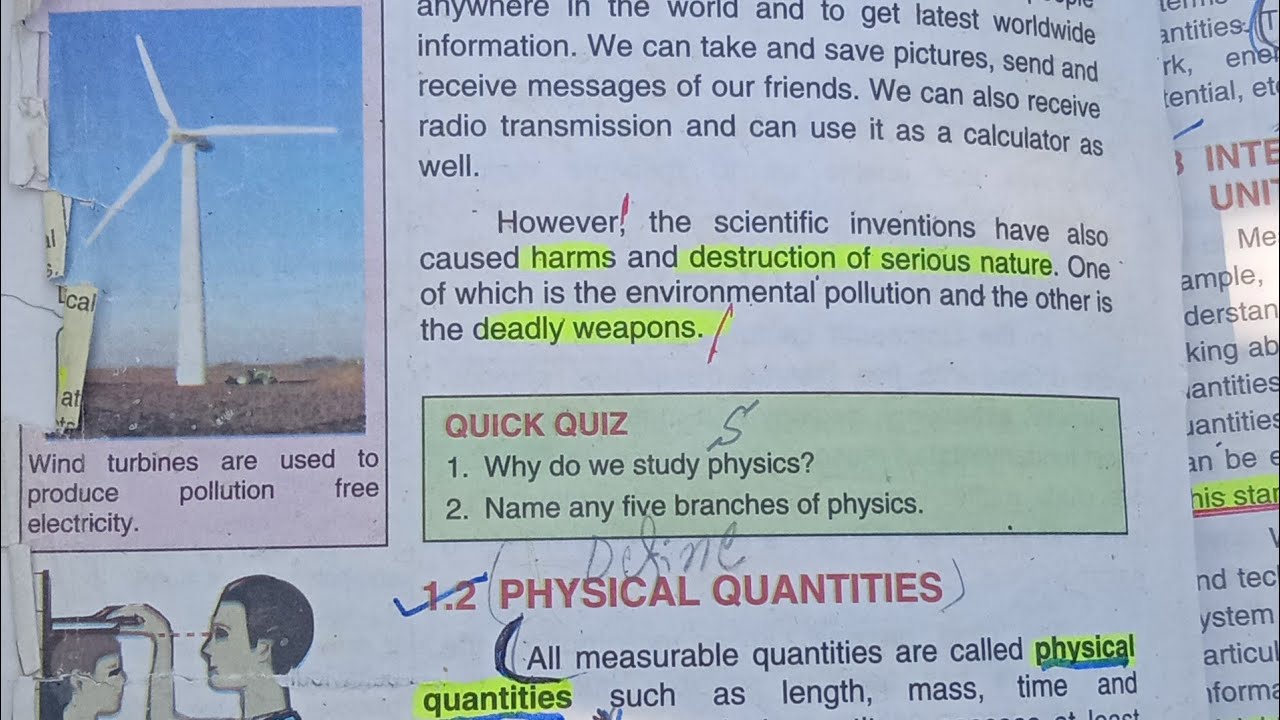 class 9 Physics Unit 1|| complete CH plus imp|| Short and long ...