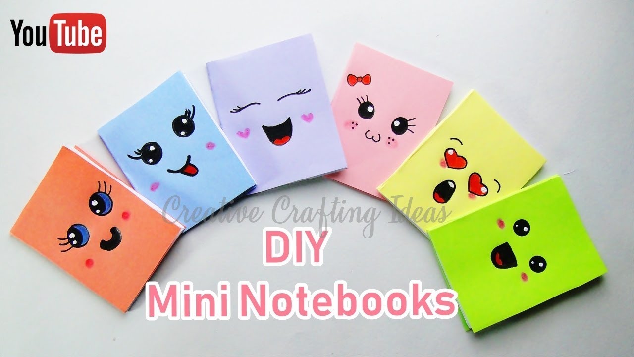 Homemade mini note Book - YouTube