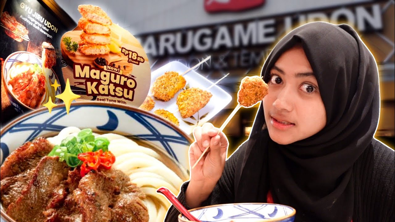 TERENAAKKK⁉️ NYOBAIN MENU TERBARU MARUGAME UDON | GYU JIRU UDON ...