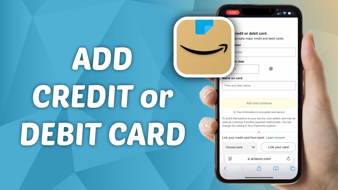 How to Add Credit or Debit Card on Amazon - YouTube