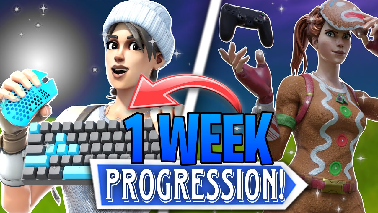 My 1 WEEK Controller To Keyboard and Mouse Progression! (Fortnite ...