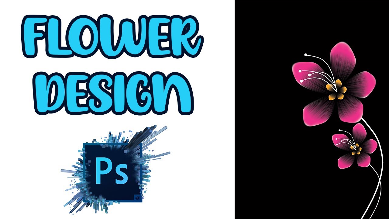 Flower Design In Photoshop | Photoshop Tutorials - YouTube