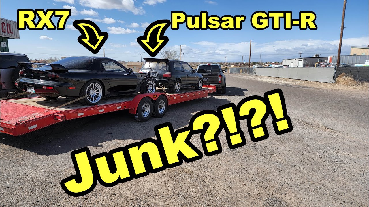 Taking 2 Super Rare JDM cars to the JUNKYARD!!! - YouTube
