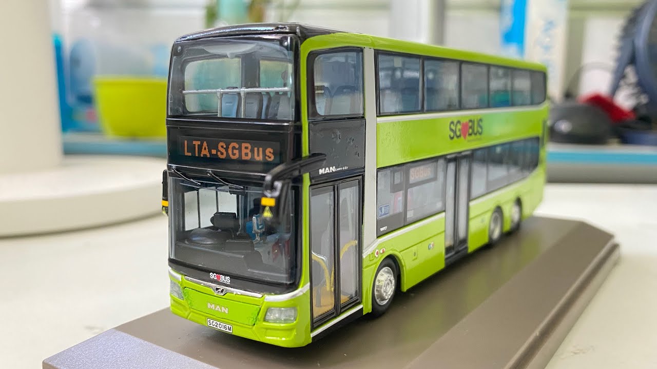 [Knackstop] 1:76 Scale Singapore Bus Unboxing ASMR - MAN ND323F A95 ...
