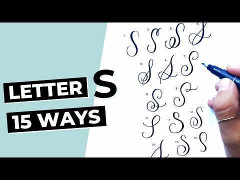 15 Ways To Write The Letter \