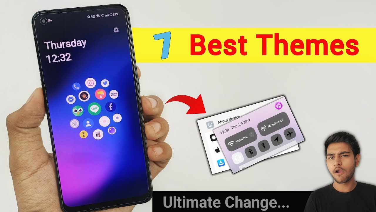 7 BEST realme themes 😍 - Universal Themes [ Settings & Notification ...