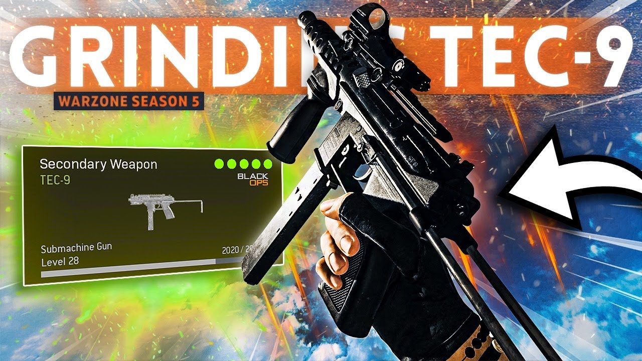 Grinding the NEW TEC-9 SMG in Warzone Season 5! - YouTube
