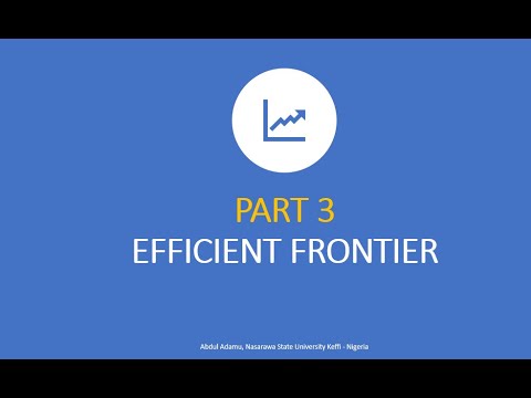 PART THREE: EFFICIENT FRONTIER - YouTube