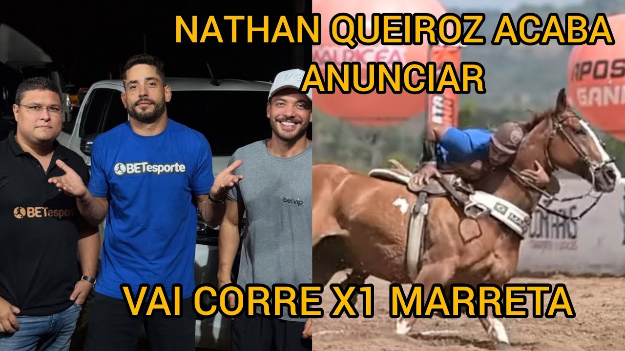 NATHAN QUEIRÓZ ACABA ANUNCIAR VAI CORRE X1 MARRETA 😱😱😱 - YouTube