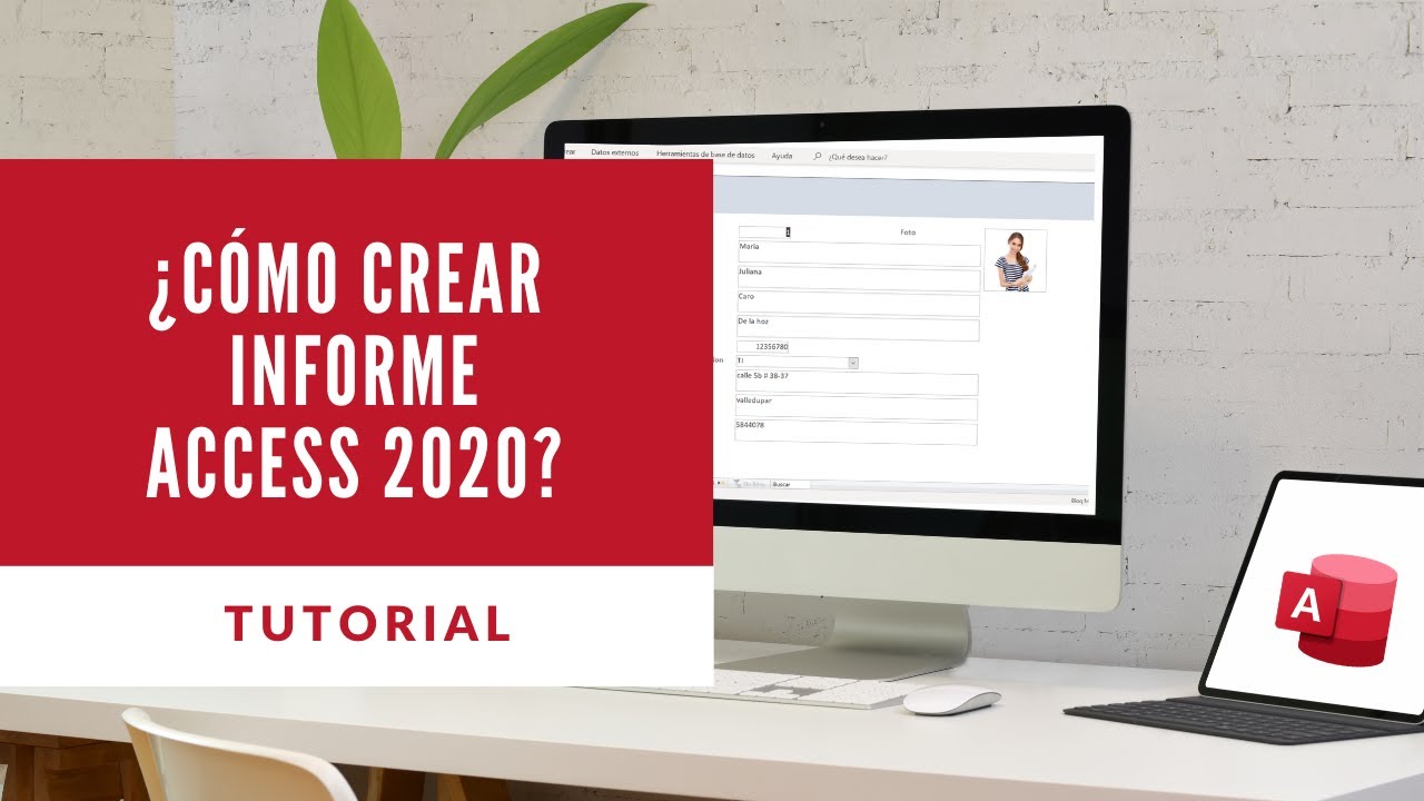 ¿Cómo crear informe en Access 2020? - YouTube