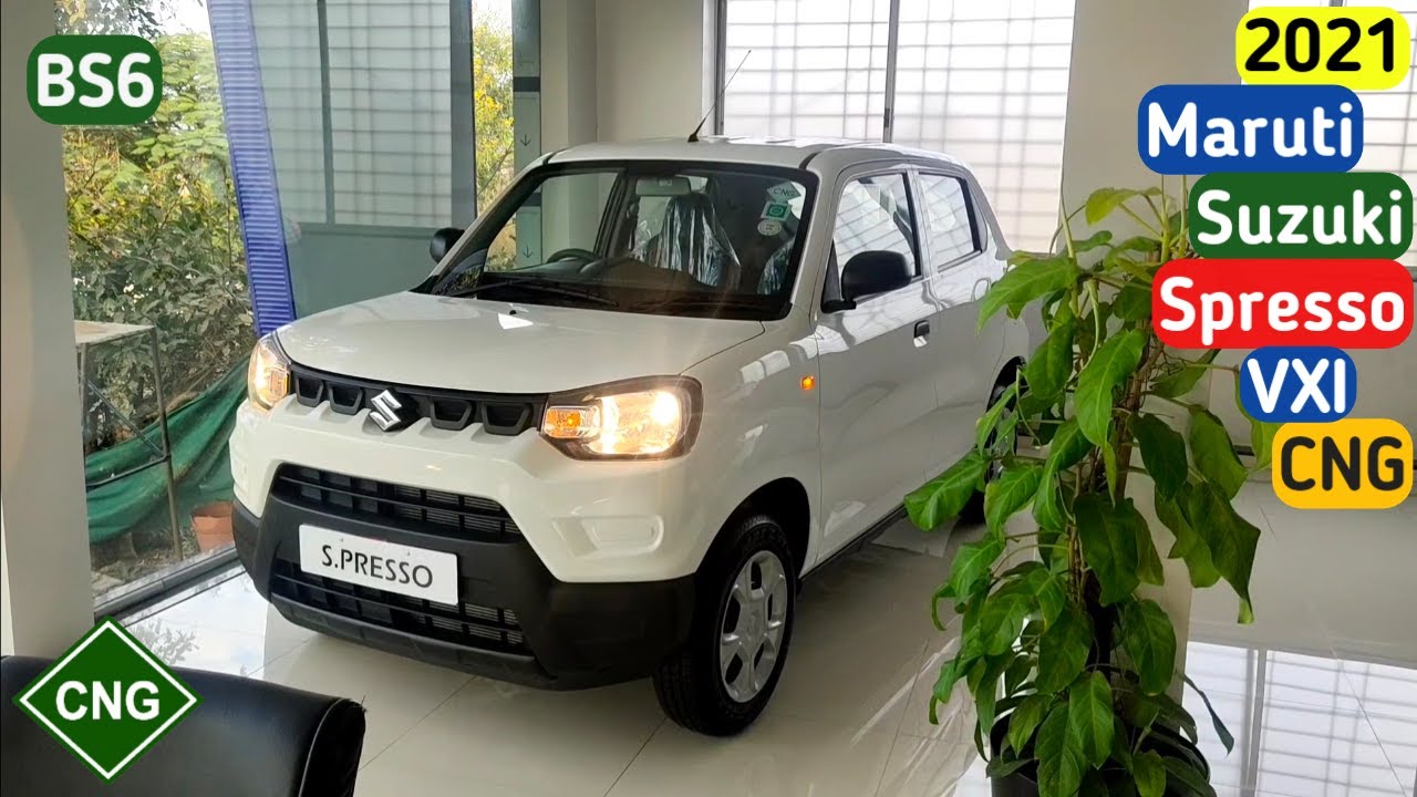 Maruti Suzuki S Presso VXI CNG Interior Mileage Price BS6 2021 Spresso ...
