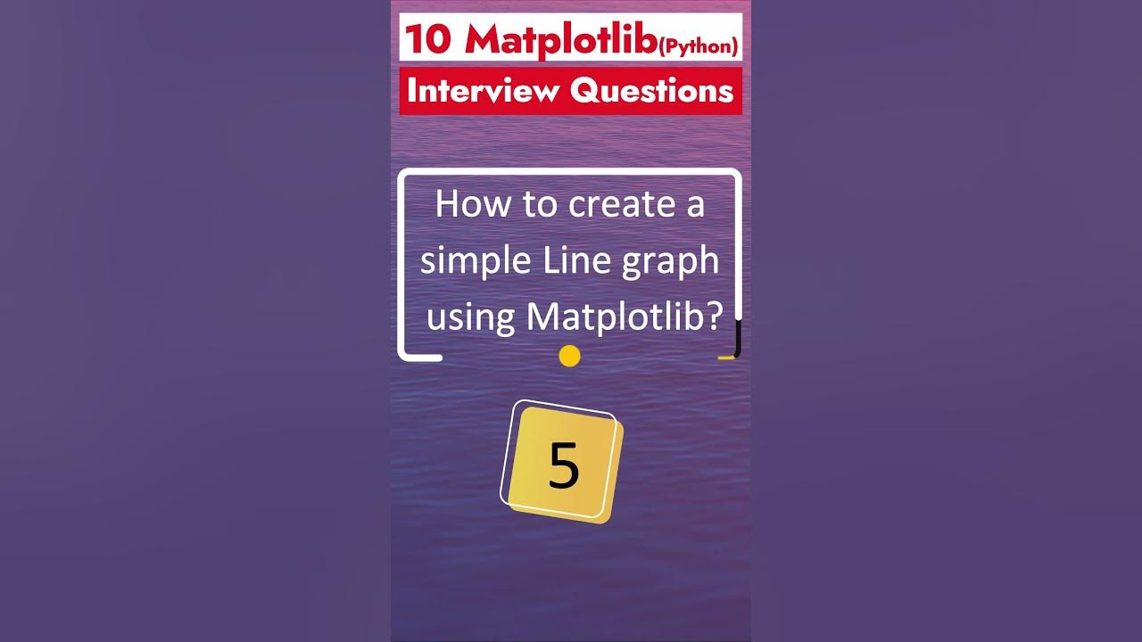 10 Matplotlib Interview Questions Part 3 Data Science Interview Questions Python Matplotlib