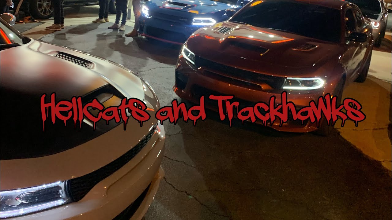 HELLCATS, TRACKHAWKS, 392 CHARGERS 🐝 GAS STATION TAKEOVER 20 DEEP 😈 ...