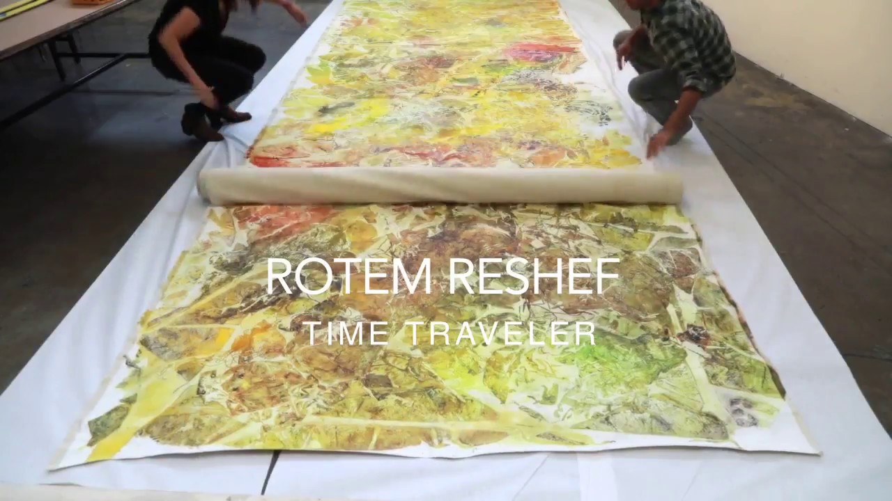 Rotem Reshef, “Time Traveler”, painting installation, LA, 2017 ...