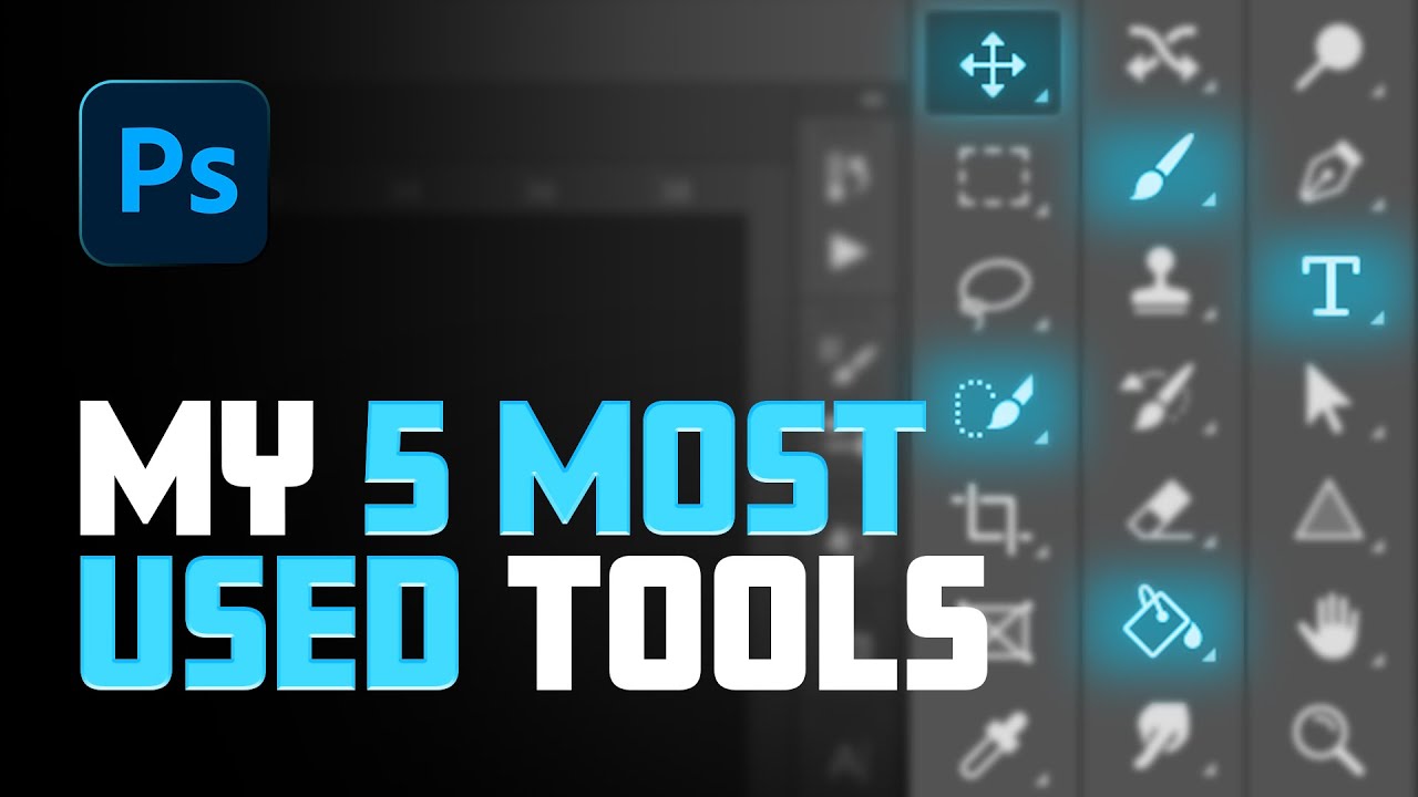Beginner Photoshop Tutorial | My 5 Most Used Tools - YouTube