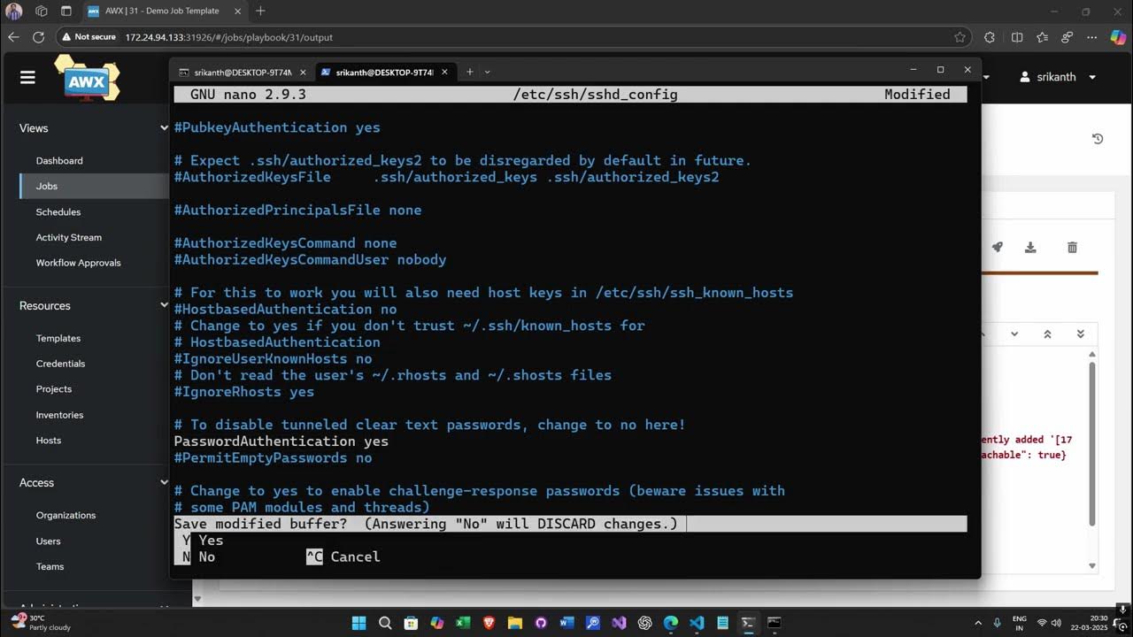 Ansible Job failing with Failed to connect to the host via ssh Permission denied (publickey ...