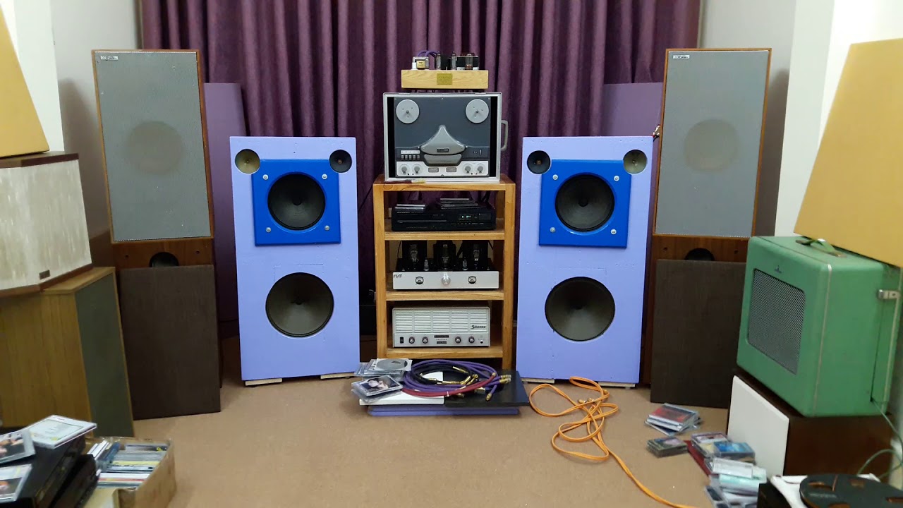 Philips 9710 & tube amp KTaudio EL41 - YouTube