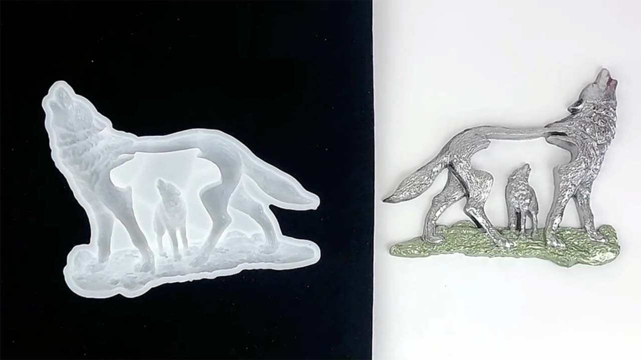 Forest Wolf Relief Decoration Resin Mold: Embrace the Wild! - YouTube