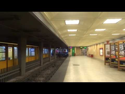 Budapest Metro Line M1 trains at Mexikói út