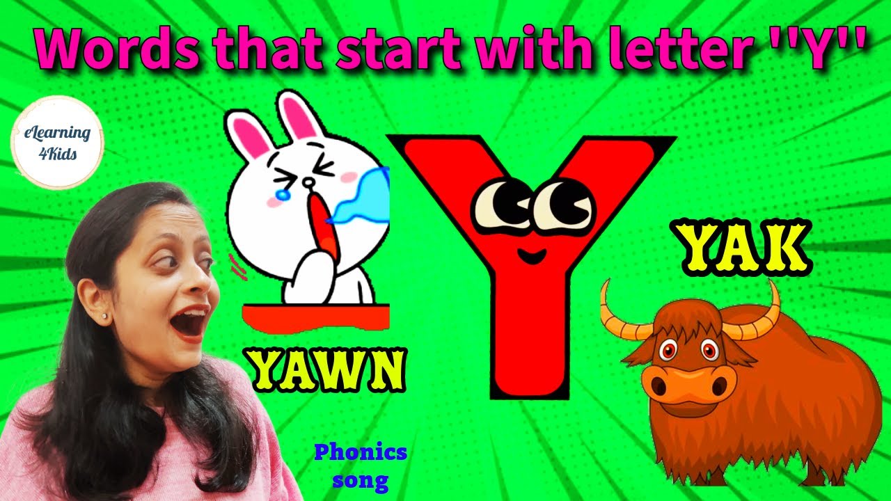 Words that start with ''Y' | Phonics Letter -Y Song | Phonics Song For ...
