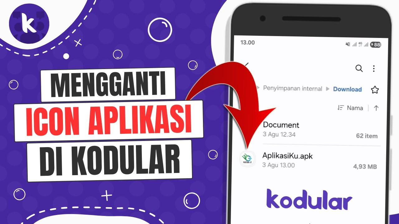 Cara Mengganti Icon Aplikasi Android di Kodular - YouTube