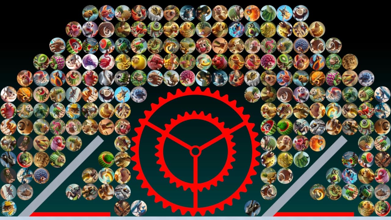 All 210 Italian Brainrot Survival Marble Race In Algodoo - YouTube