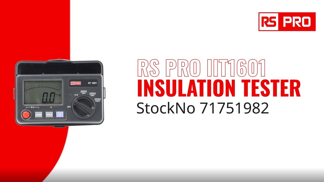 RS PRO 1232237 - Insulation Tester (71751982) - YouTube
