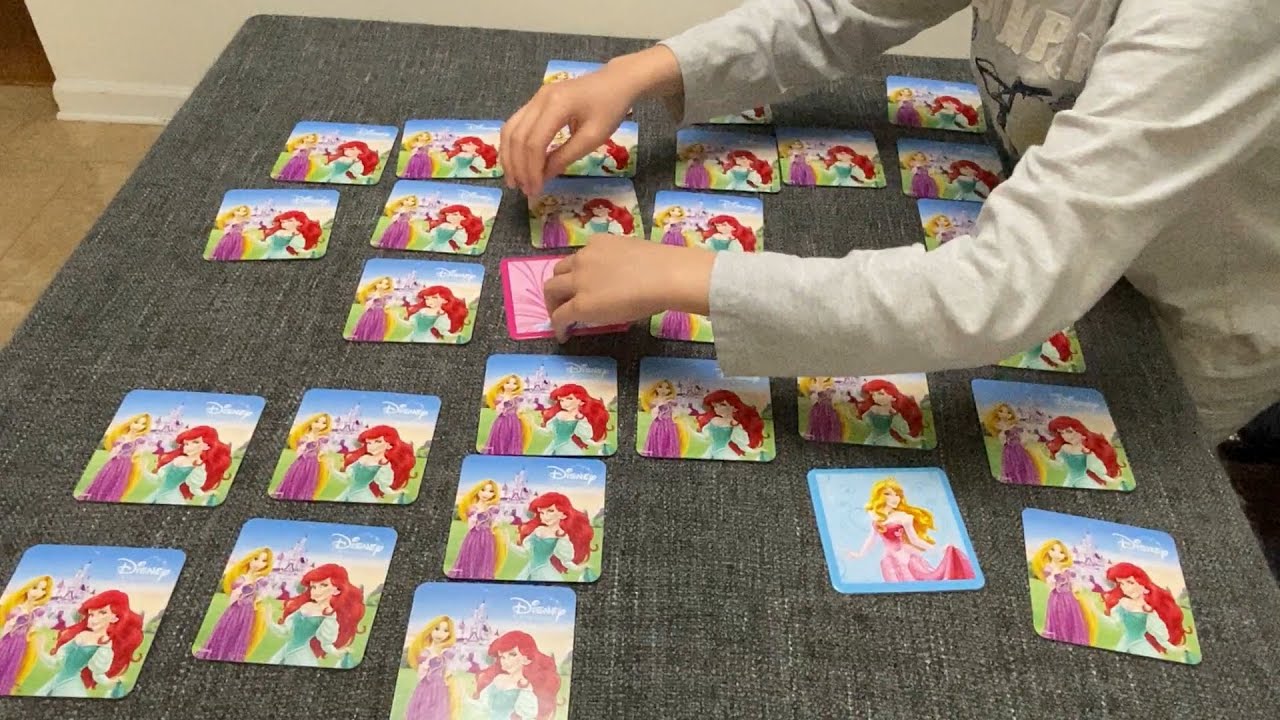Disney Card Memmory Game - YouTube