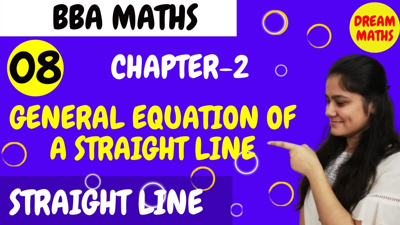 How to reduce general form of line to normal form|Straight line|BBA ...