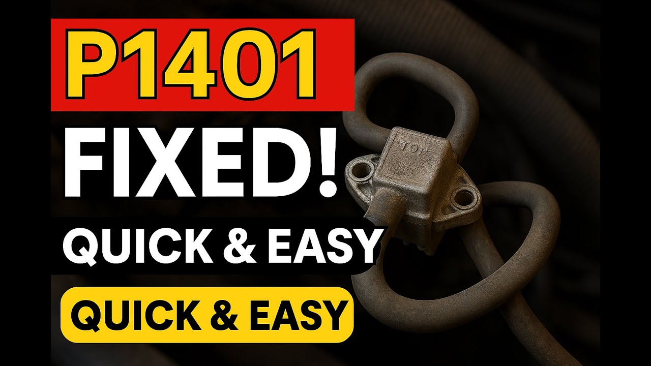P1401 Code FIXED! Quick & Easy Repair for DPFE/EGR Flow Issues - YouTube