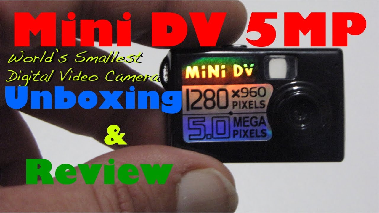 Mini Dv 5MP Worlds Smallest HD Digital Video Camera - YouTube