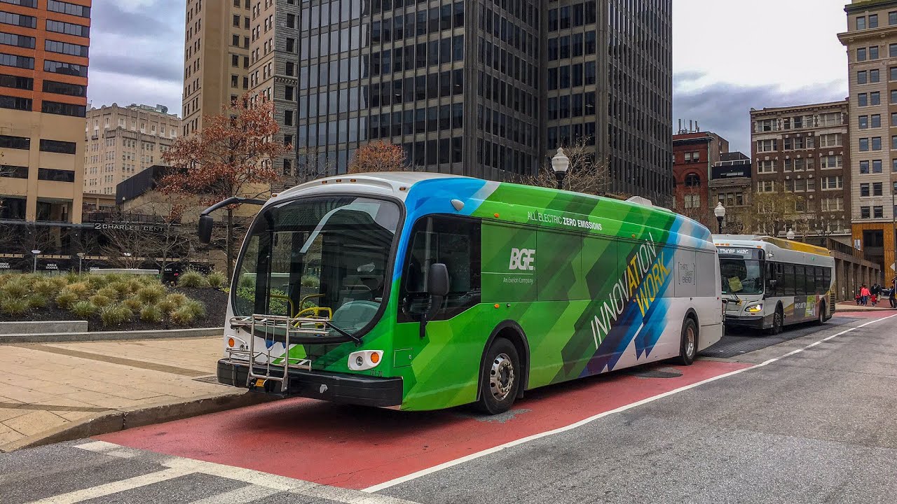 BGE Shuttle Proterra Catalyst BE40 Buses In Action - YouTube