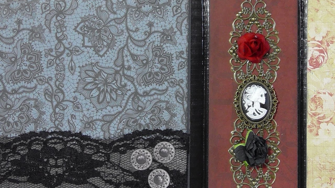 Gothic Accordion Album #How to #DIY #Tutorial / Das Tinchen - YouTube