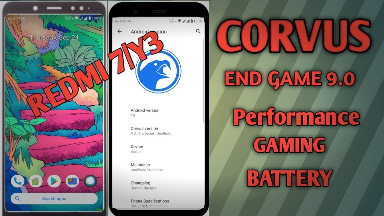 Corvus End Game 9.0 For Redmi 7/Y3.Best performance and Battery,Gaming ...