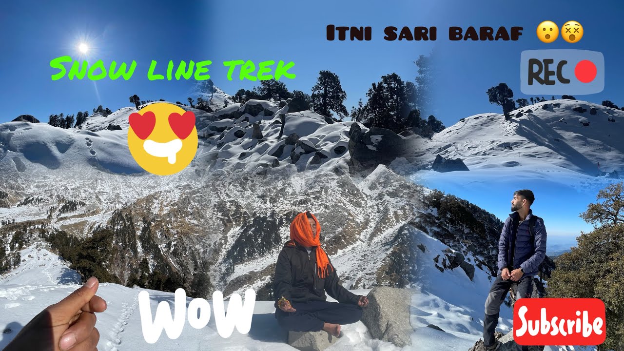 Winter mai snow line trek | snow hi snow | 😍😵 - YouTube