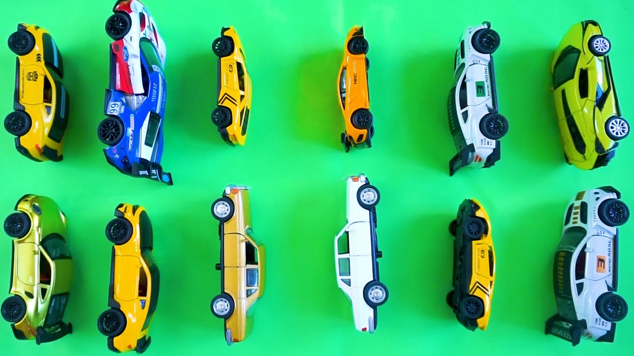 Mobil diecast mobil miniatur besi, mobil balap miniatur - YouTube